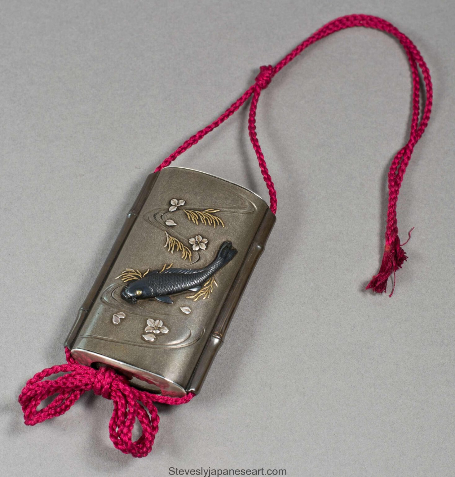 HIGH QUALITY JAPANESE SHIBUICHI & MIXED METAL SHEATH INRO - EX WRANGHAM ...