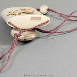 FINE QUALITY JAPANESE IVORY SHIBAYAMA INRO SET | Steve Sly Japanese Art