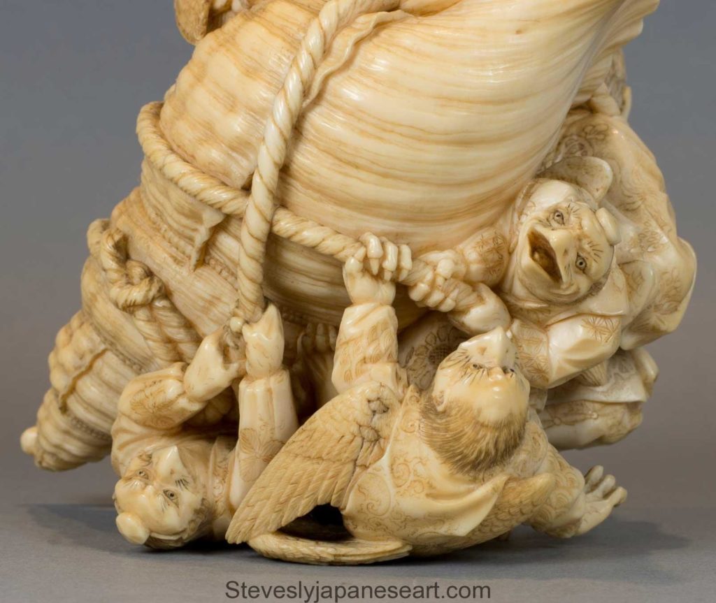 STUNNING JAPANESE IVORY SAMURAI OKIMONO BY THE MARUKI COMPANY | Steve ...