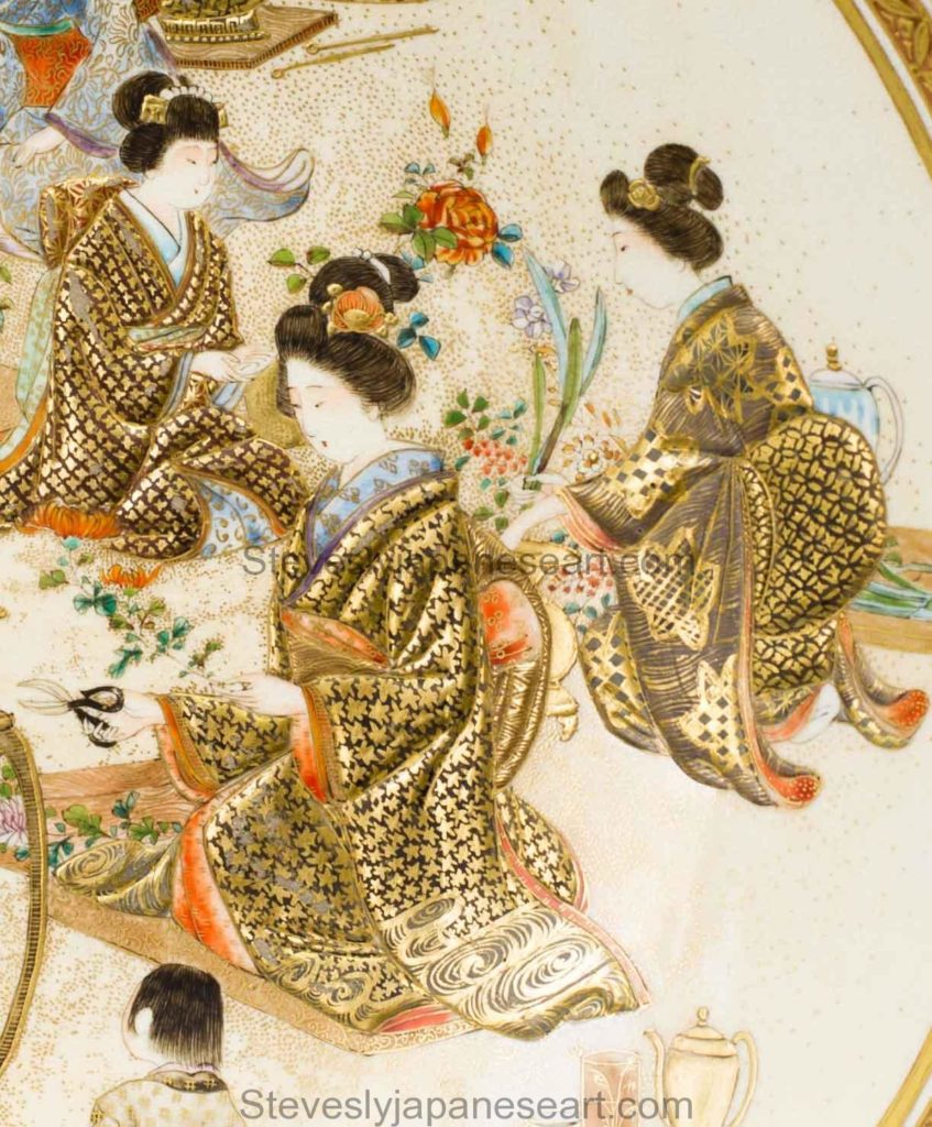 OUTSTANDING QUALITY JAPANESE SATSUMA PLATE BY FUZAN | Steve Sly ...