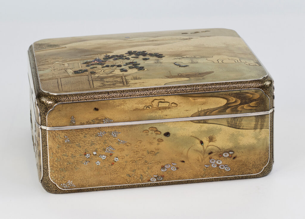 Exceptional Japanese Gold Lacquer & Shibayama Box - Ex Tomkinson ...