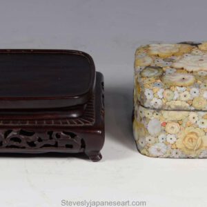 HIGH QUALITY DECORATIVE JAPANESE SHIBAYAMA BOX ON STAND - MASAMITSU ...