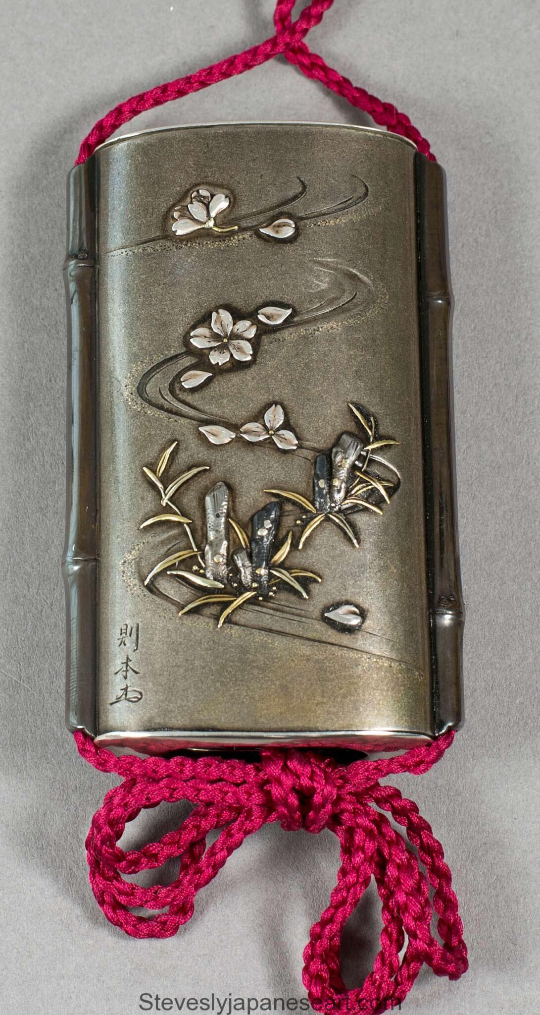 HIGH QUALITY JAPANESE SHIBUICHI & MIXED METAL SHEATH INRO - EX WRANGHAM ...