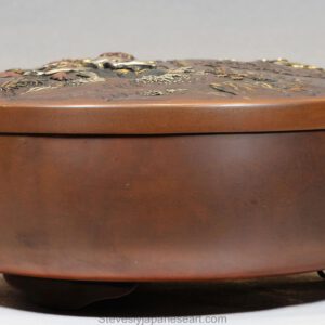LARGE JAPANESE CIRCULAR BOX AND COVER ( KOGO) BY INOUE OF KYOTO | Steve ...