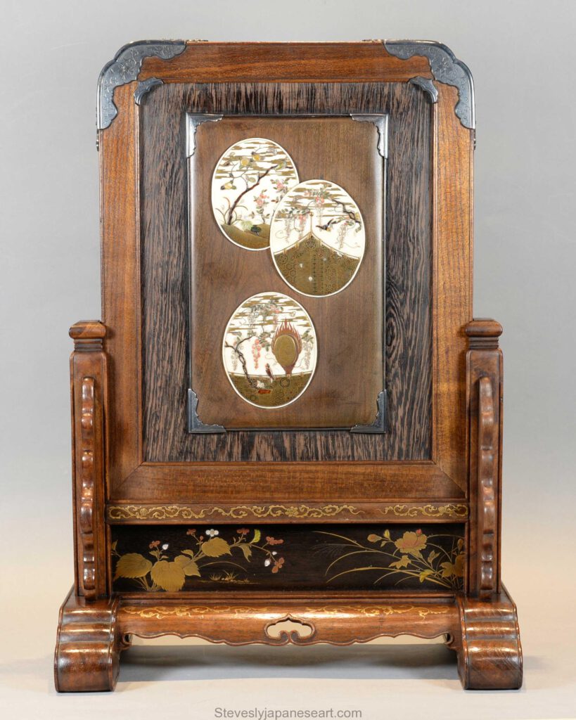 Japanese Shibayama & Lacquer Tsuitate -Table screen | Steve Sly ...