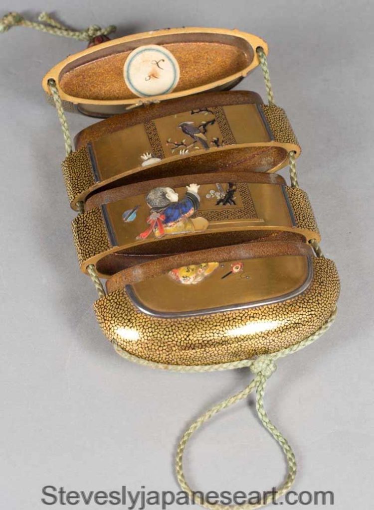 HIGH QUALITY JAPANESE GOLD LACQUER -ENAMEL & SHIBAYAMA INRO | Steve Sly ...