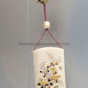 FINE QUALITY JAPANESE IVORY SHIBAYAMA INRO SET | Steve Sly Japanese Art