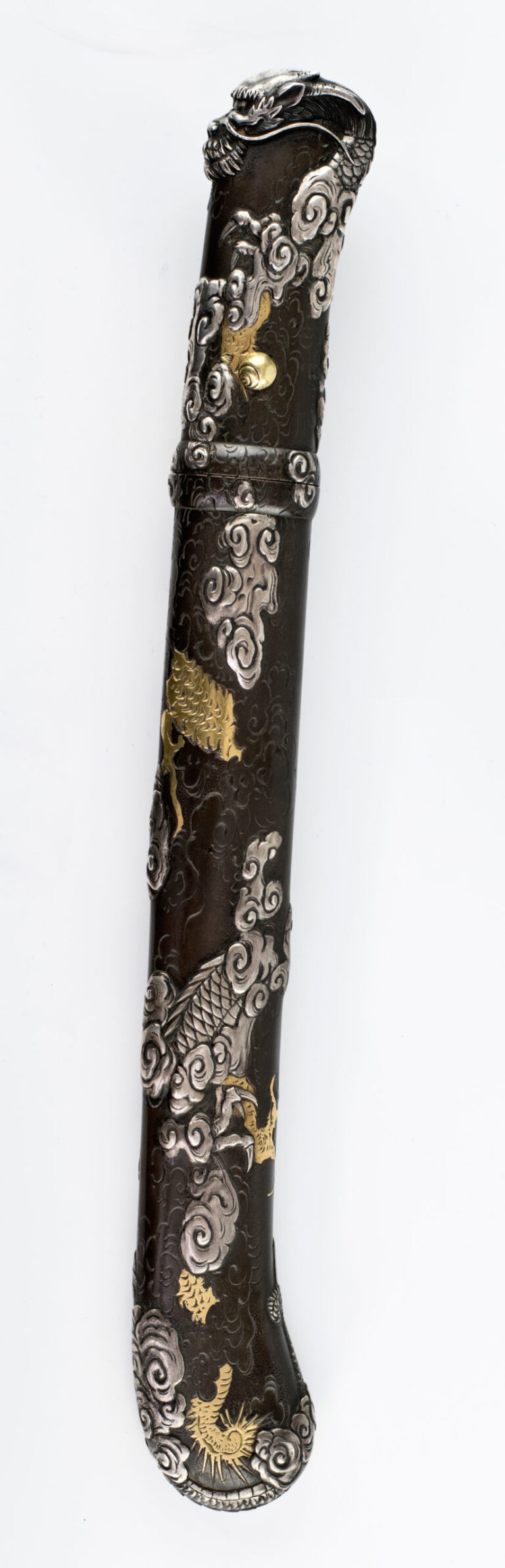 Japanese Ken Form Mixed Metal Dragons Tanto. | Steve Sly Japanese Art