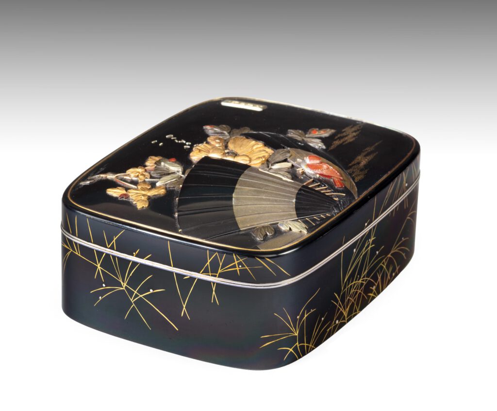 EXQUISITE JAPANESE SHAKUDO & MIXED METAL BOX - KIRYUSAI MORIHISA ...