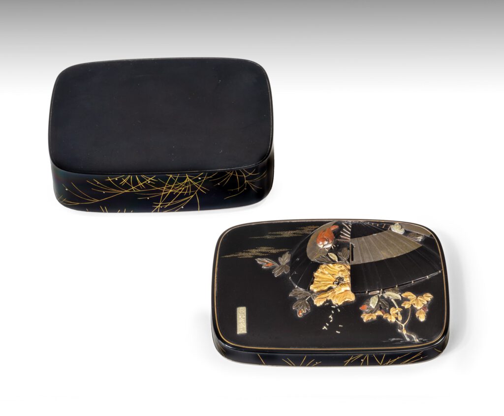 EXQUISITE JAPANESE SHAKUDO & MIXED METAL BOX - KIRYUSAI MORIHISA ...