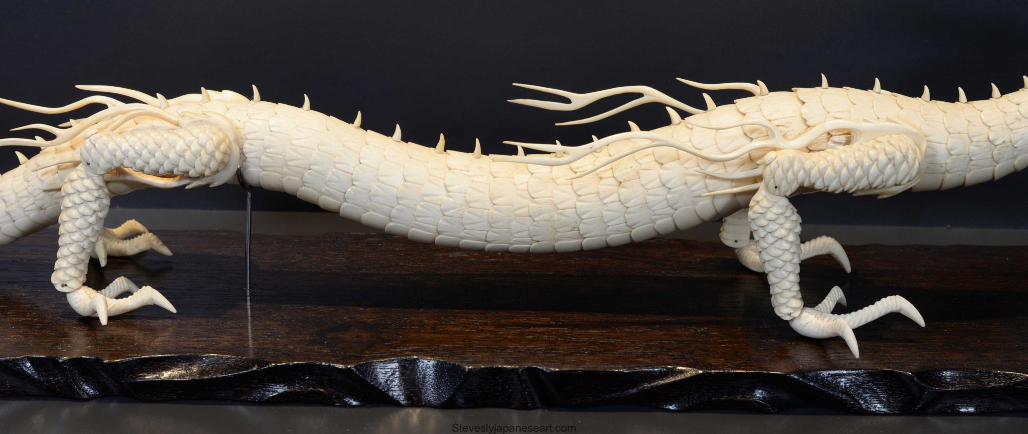 Large Fully Articulated Japanese Ivory Dragon ( Jizai ) Okimono | Steve ...