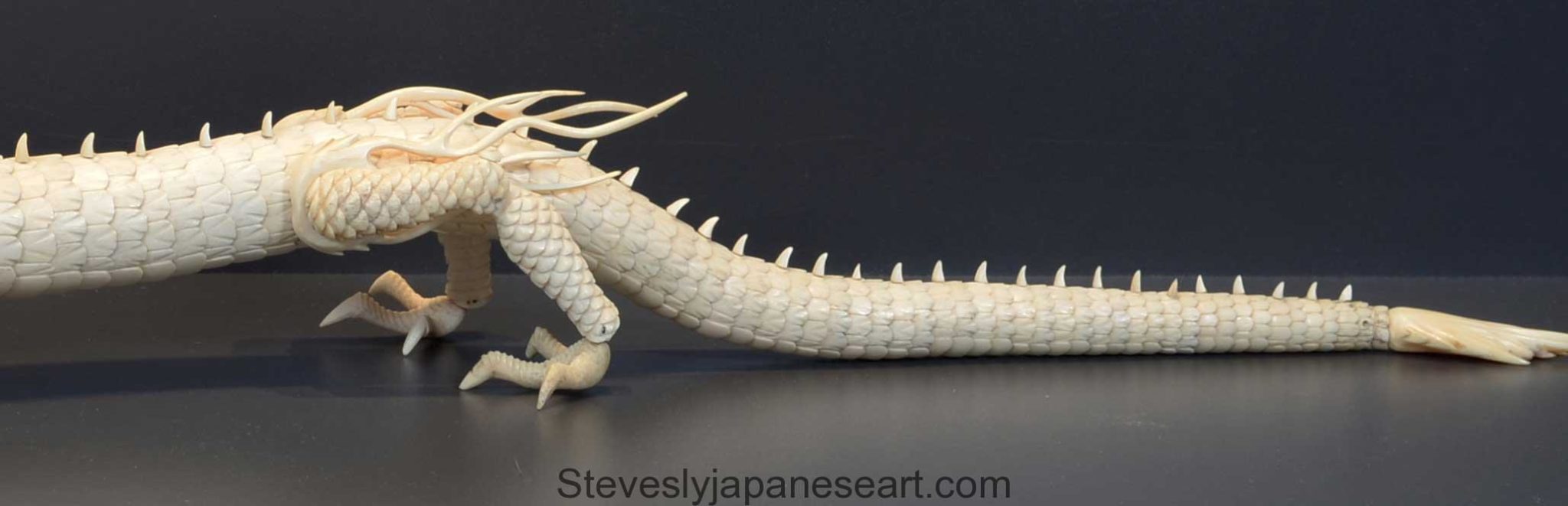 Large Fully Articulated Japanese Ivory Dragon ( Jizai ) Okimono | Steve ...