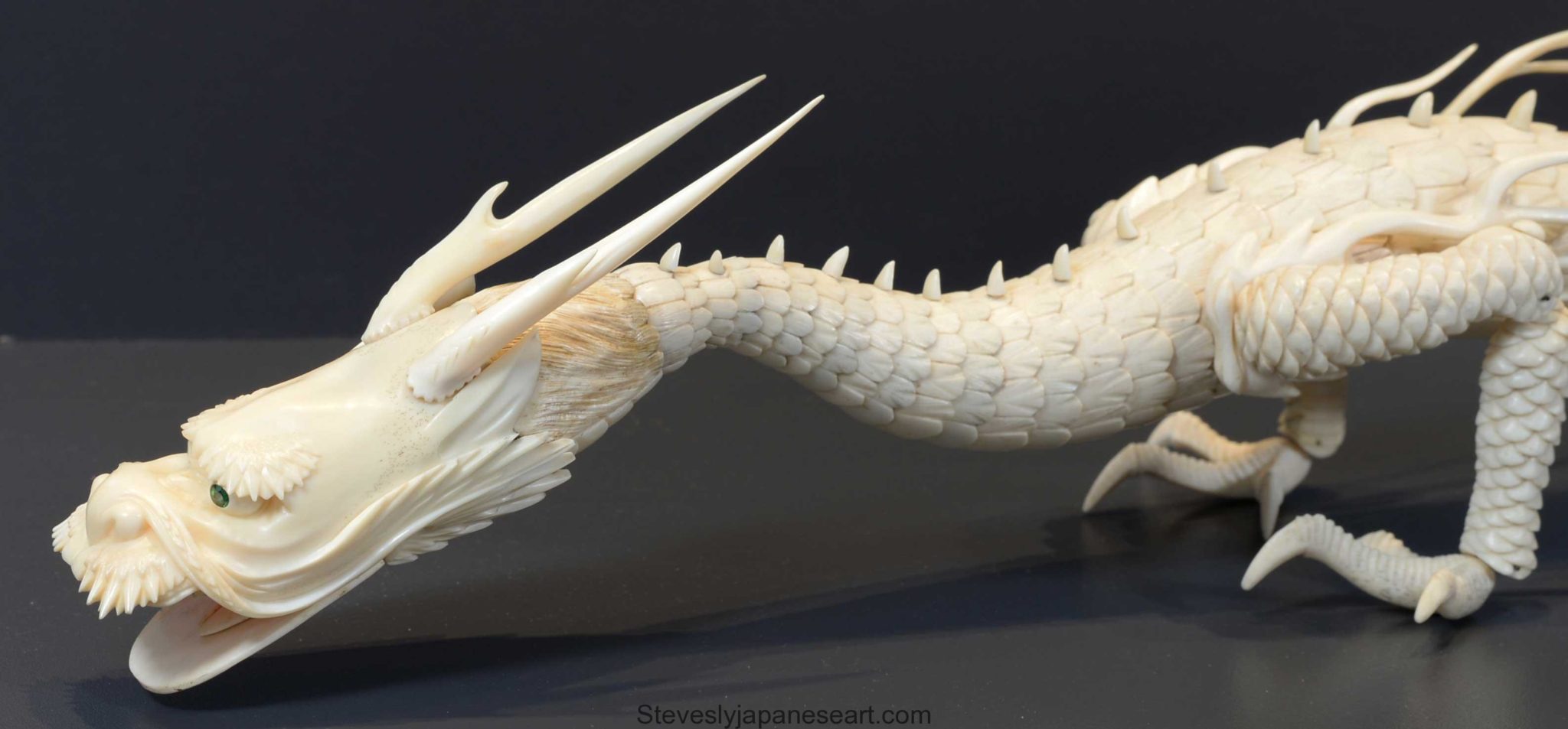 Large Fully Articulated Japanese Ivory Dragon ( Jizai ) Okimono | Steve ...