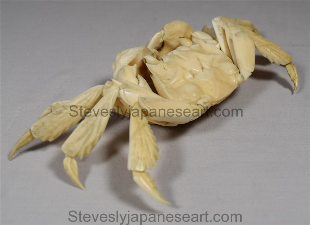 A WONDERFUL PAIR OF JAPANESE IVORY ARTICULATED CRABS | Steve Sly ...