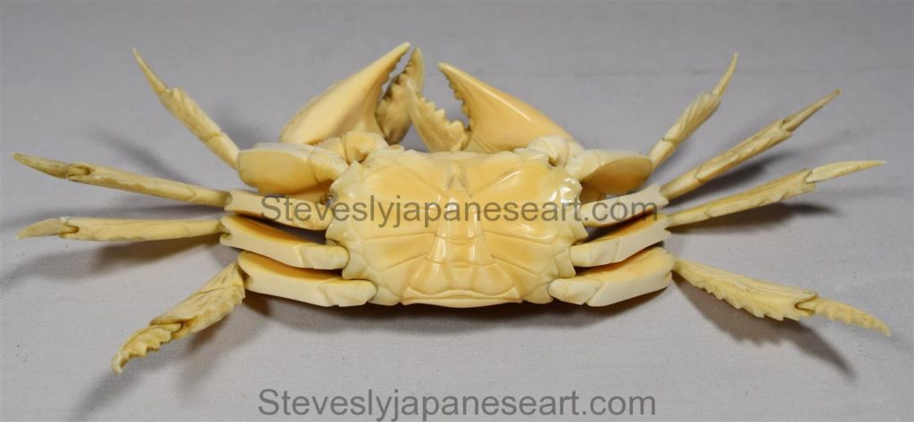A WONDERFUL PAIR OF JAPANESE IVORY ARTICULATED CRABS | Steve Sly ...