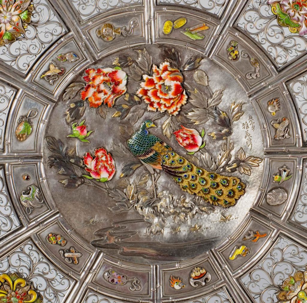 AN EXQUISITE JAPANESE SILVER AND ENAMEL PANEL BY MASAYOSHI | Steve Sly ...