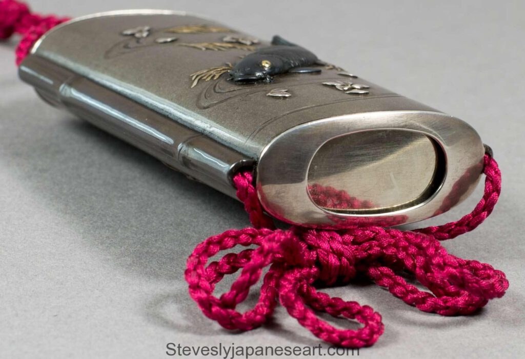 HIGH QUALITY JAPANESE SHIBUICHI & MIXED METAL SHEATH INRO - EX WRANGHAM ...