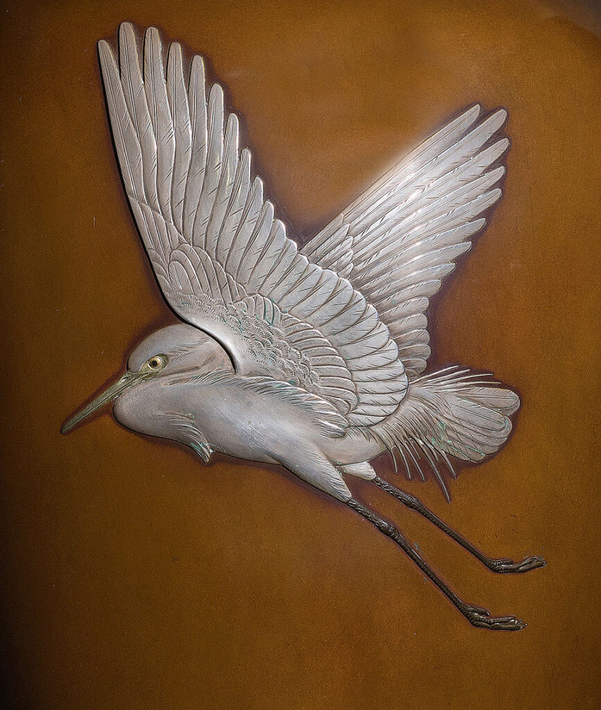 Large Japanese Copper & Mixed Metal Vase Signed Atsumitsu | Steve Sly ...