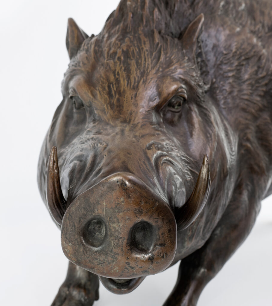 Huge Japanese Bronze Wild Boar Okimono - Maruki Company | Steve Sly ...