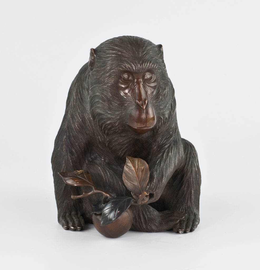 Majestic Japanese Mixed Metal Monkey Okimono by Masaaki | Steve Sly ...