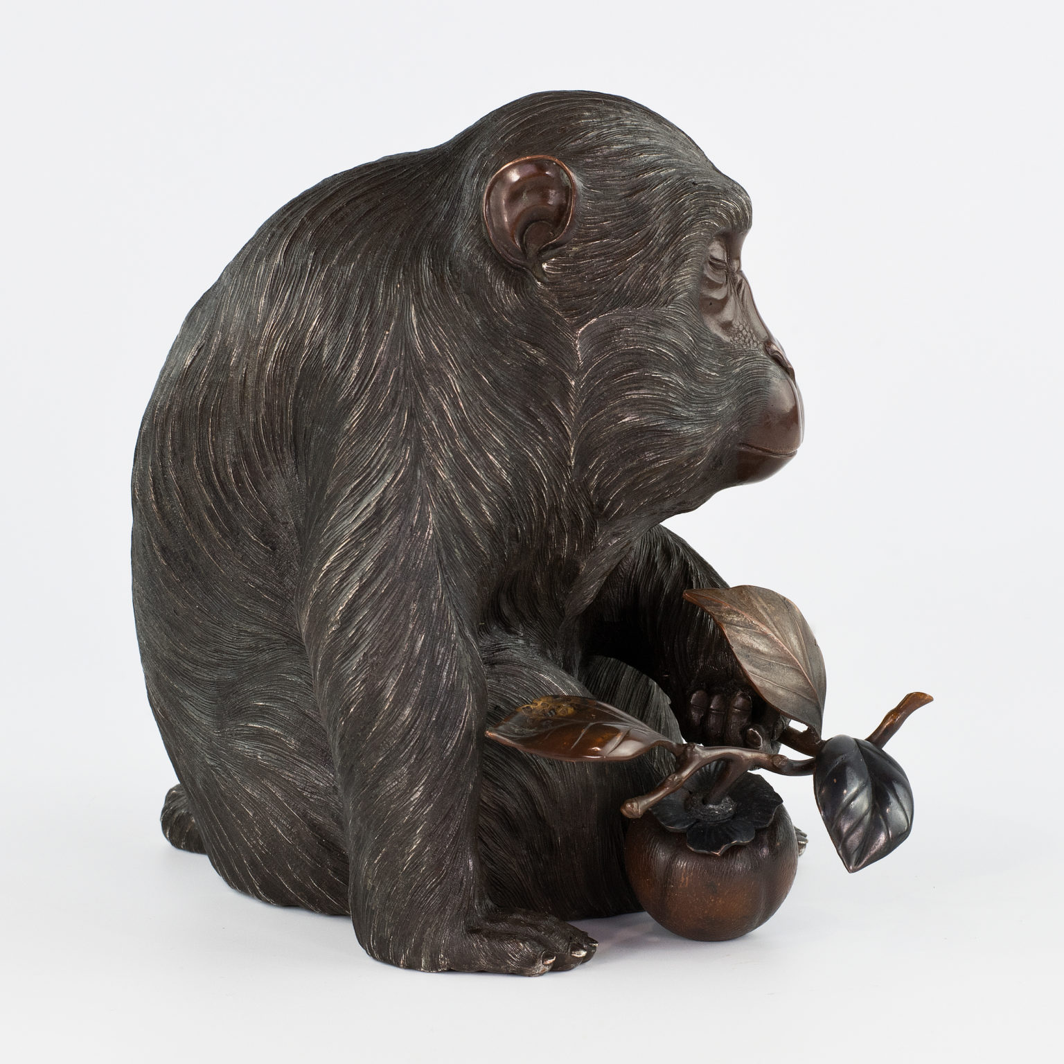 Majestic Japanese Mixed Metal Monkey Okimono by Masaaki | Steve Sly ...