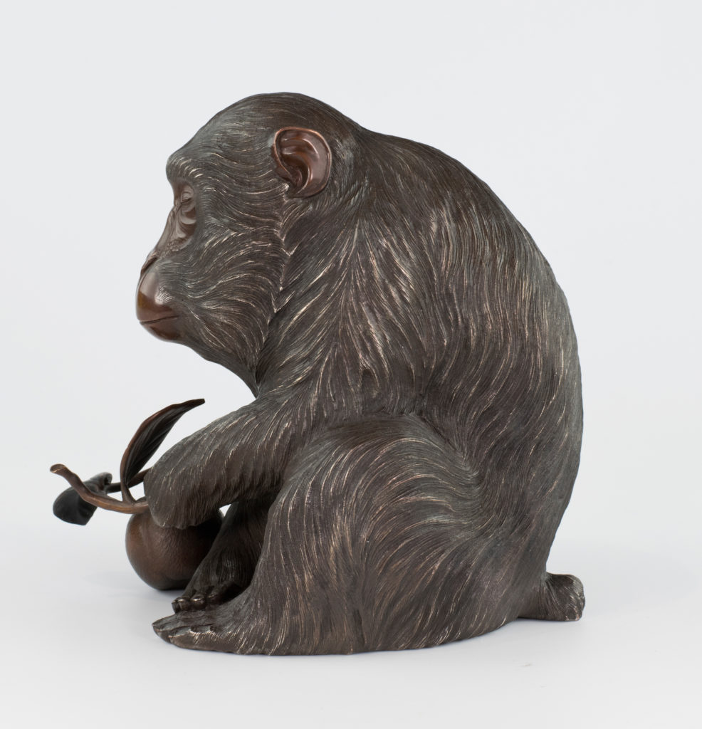 Majestic Japanese Mixed Metal Monkey Okimono by Masaaki | Steve Sly ...