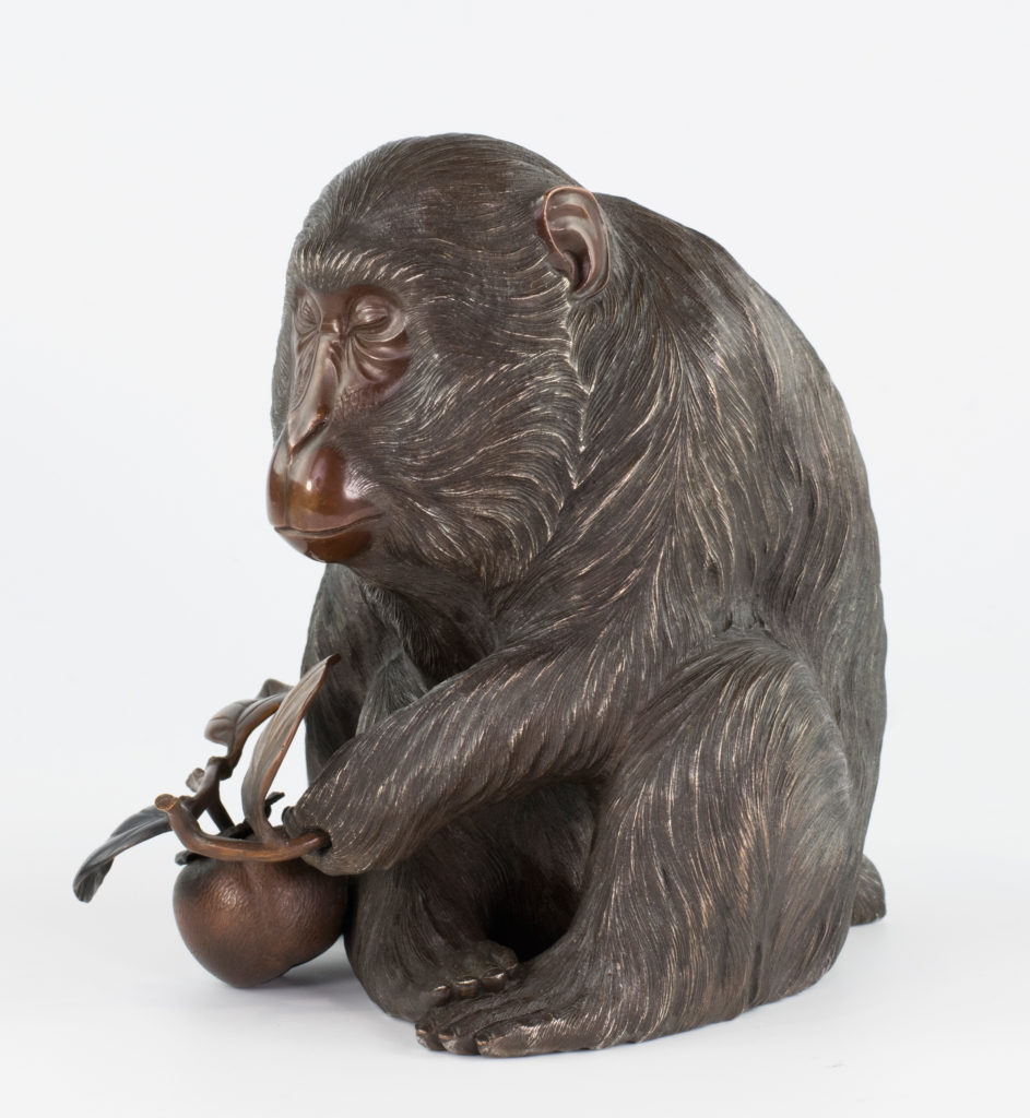 Majestic Japanese Mixed Metal Monkey Okimono by Masaaki | Steve Sly ...
