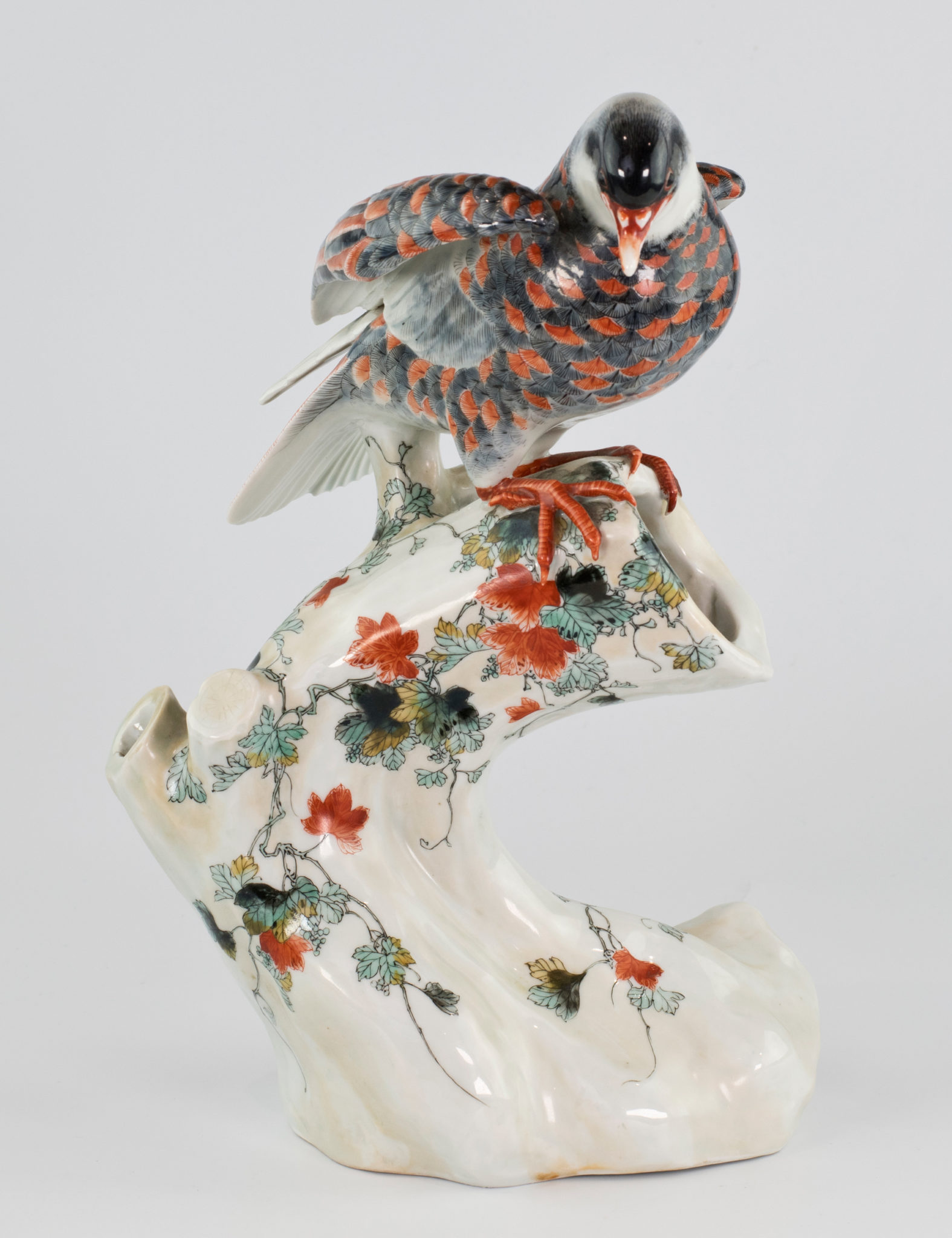 Japanese Ceramic Pigeon Okimono - Makuzu Kozan II | Steve Sly Japanese Art