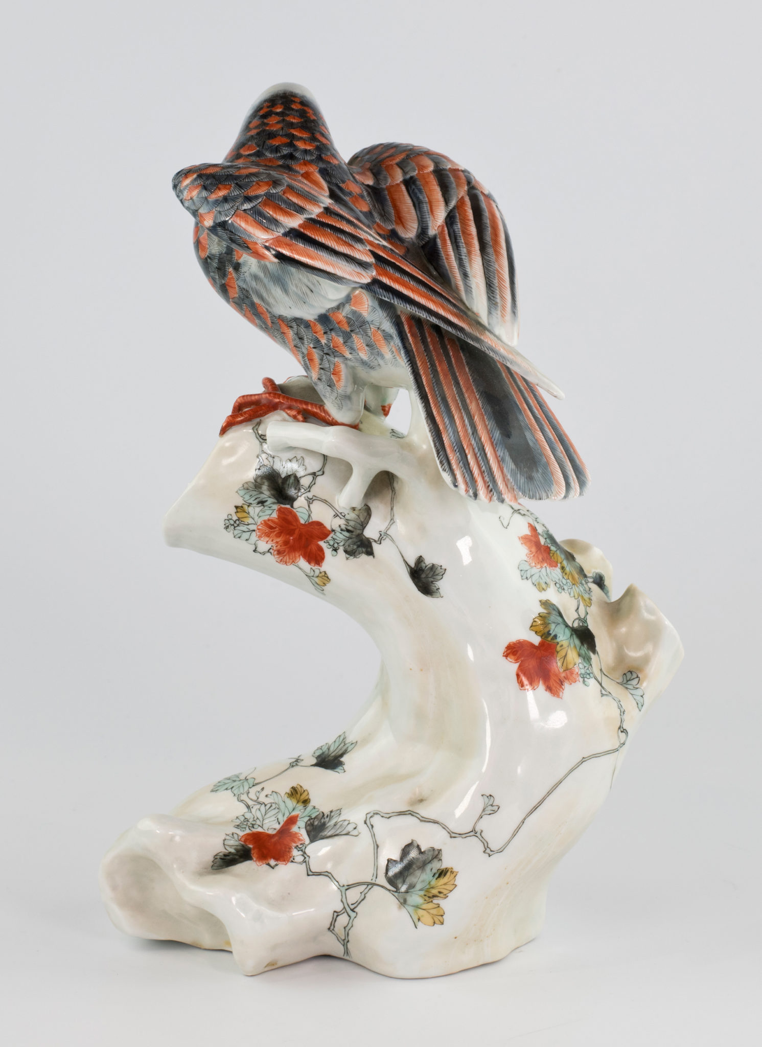 Japanese Ceramic Pigeon Okimono - Makuzu Kozan II | Steve Sly Japanese Art