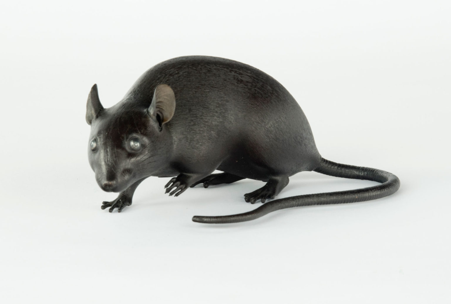 Fine Quality Japanese Bronze Rat Okimono - Artist Signed | Steve Sly Japanese Art