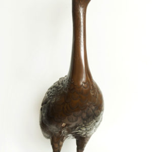 Life Size Japanese Bronze Runner Duck Okimono- Artist Signed | Steve ...