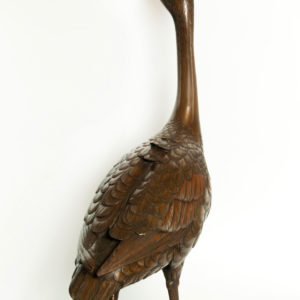 Life Size Japanese Bronze Runner Duck Okimono- Artist Signed | Steve ...
