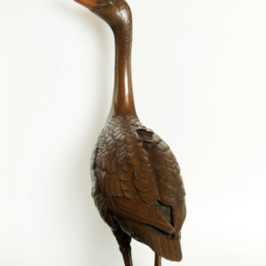 Life Size Japanese Bronze Runner Duck Okimono- Artist Signed | Steve ...