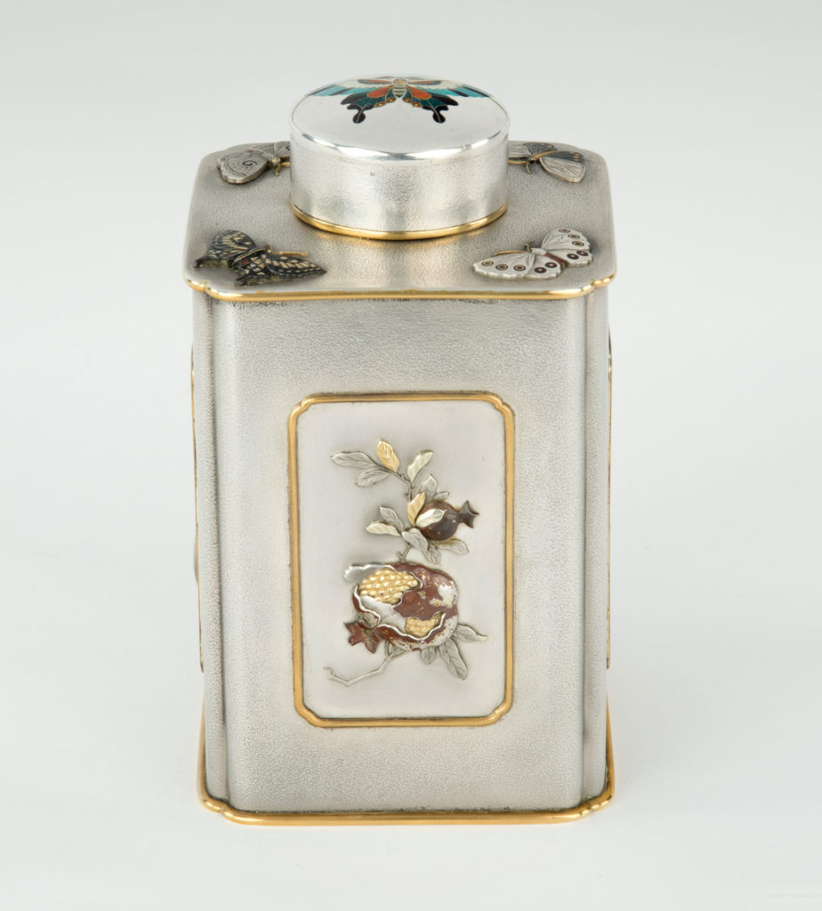 Japanese Silver and Enamel Natsume - Tea Caddy | Steve Sly Japanese Art