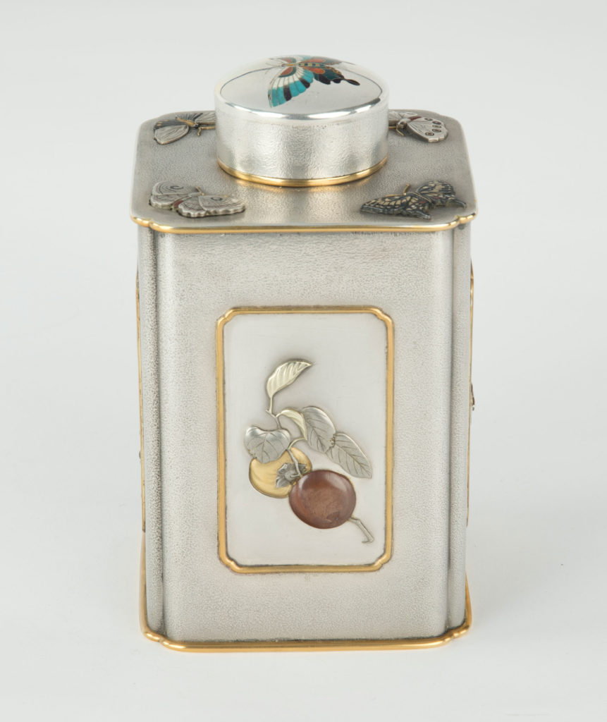 Japanese Silver and Enamel Natsume - Tea Caddy | Steve Sly Japanese Art