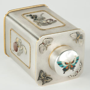Japanese Silver and Enamel Natsume - Tea Caddy | Steve Sly Japanese Art