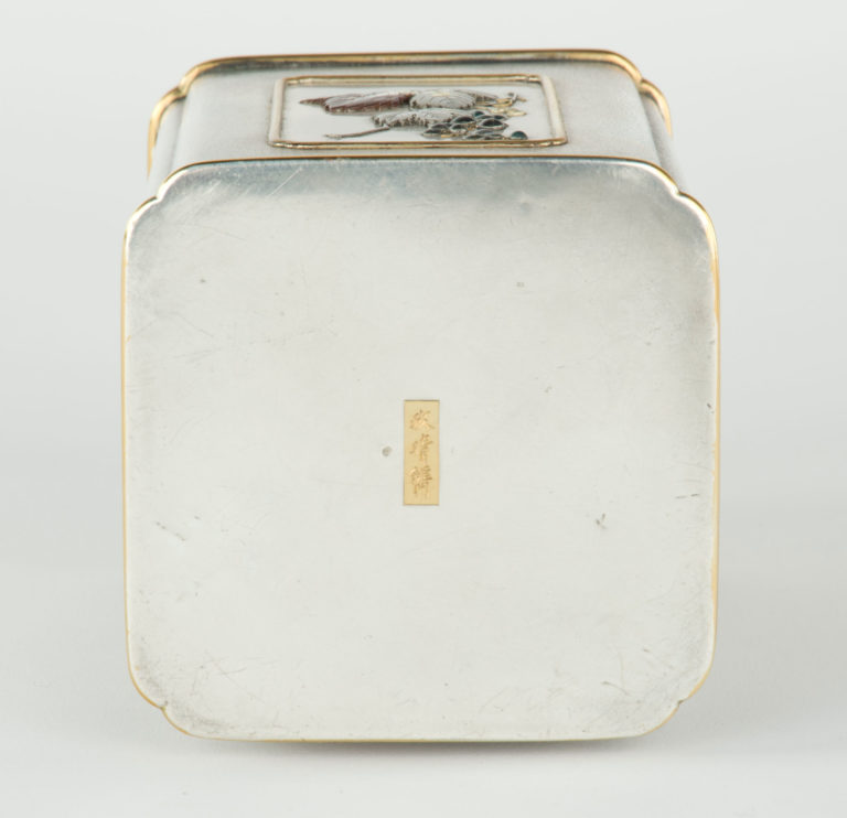 Japanese Silver and Enamel Natsume - Tea Caddy | Steve Sly Japanese Art