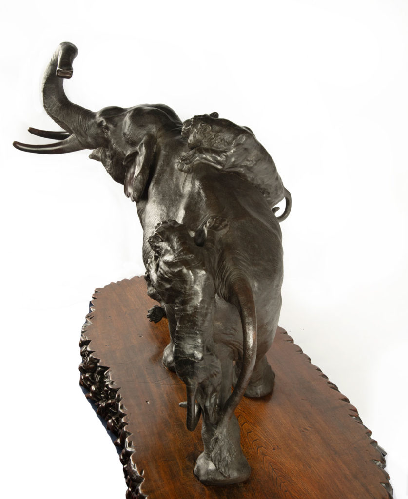 Important and Monumental Japanese Bronze Okimono - Sano Takachika ...