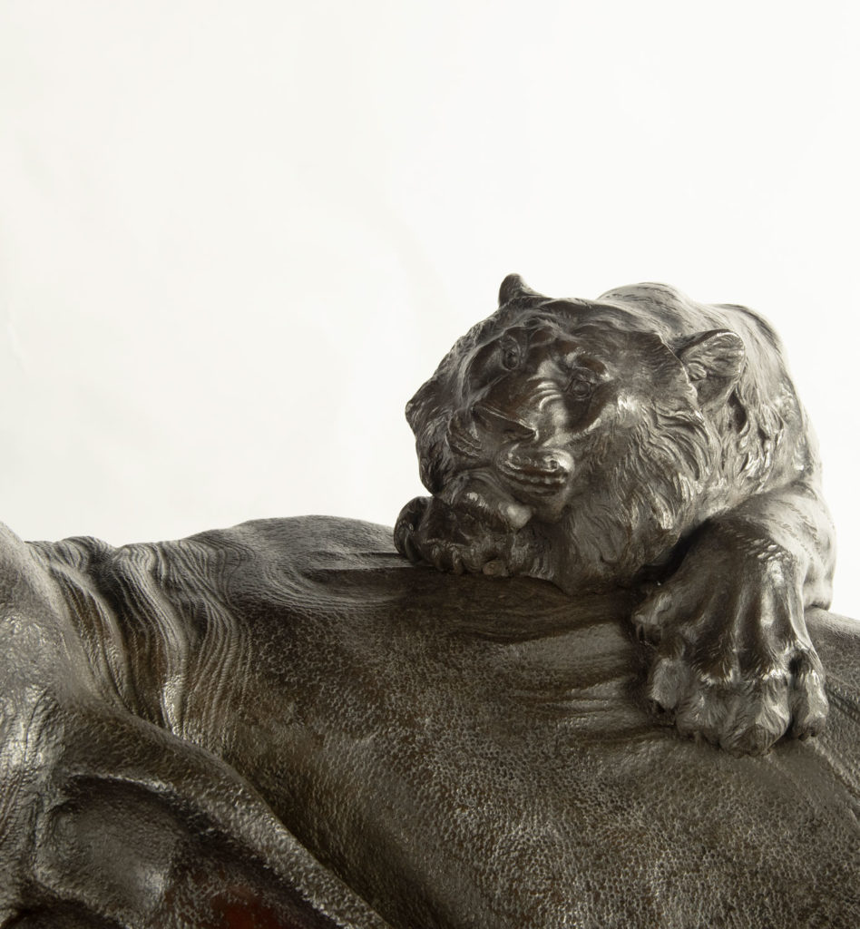 Important and Monumental Japanese Bronze Okimono - Sano Takachika ...