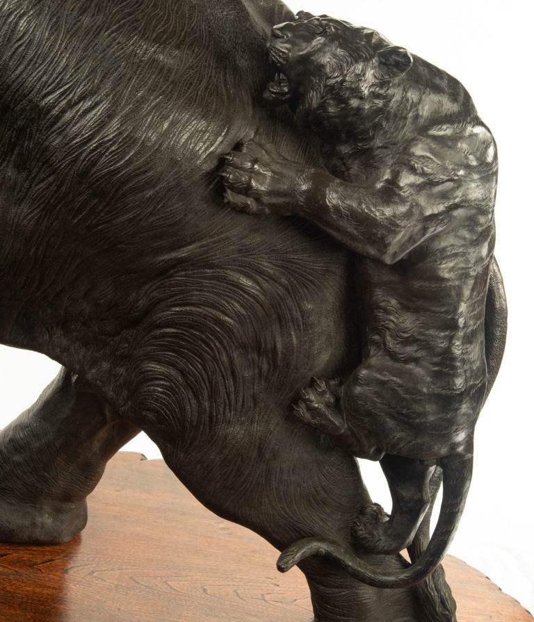 Important and Monumental Japanese Bronze Okimono - Sano Takachika ...