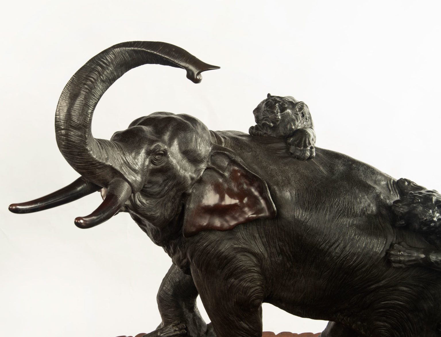 Important and Monumental Japanese Bronze Okimono - Sano Takachika ...