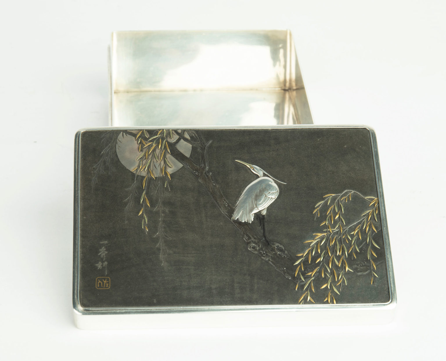 Japanese Silver and Shibuichi Lidded Box - Sato Kazuhide | Steve Sly ...