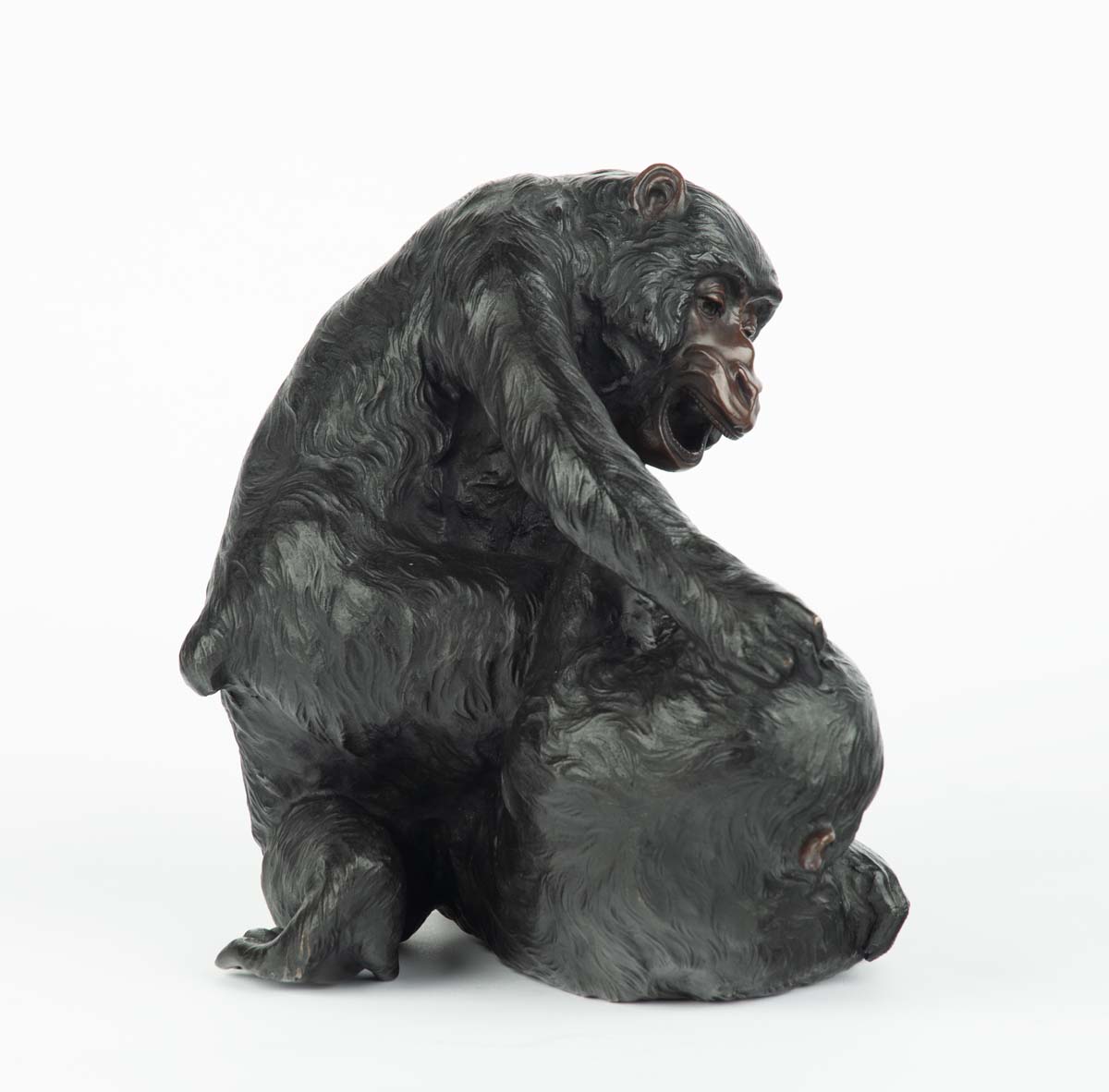 Captivating Japanese Bronze Monkey Okimono - Genryusai Seiya | Steve ...