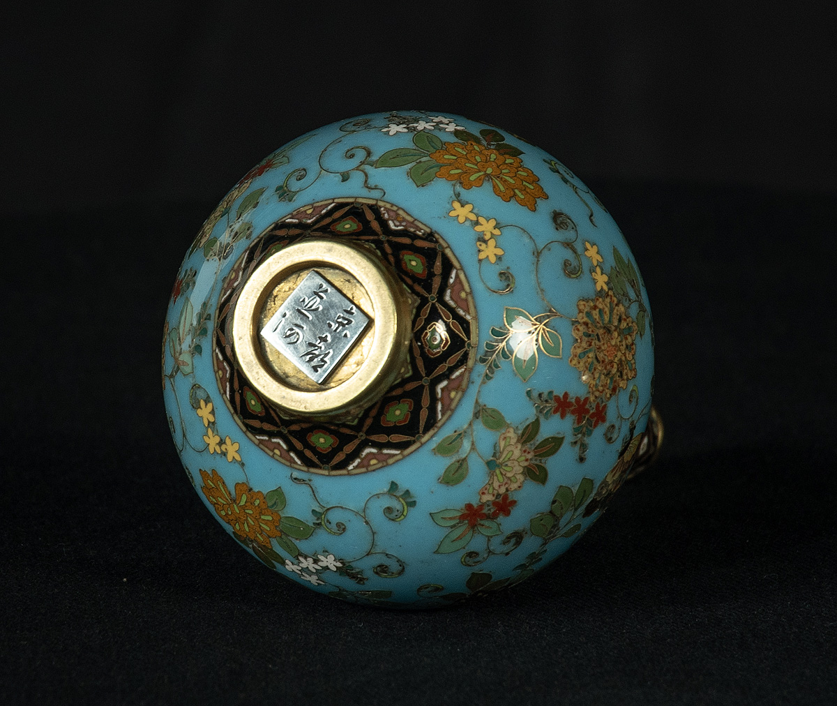 Japanese Cloisonne Enamel Bottle Vase - Namikawa Yasuyuki (1845-1927 ...