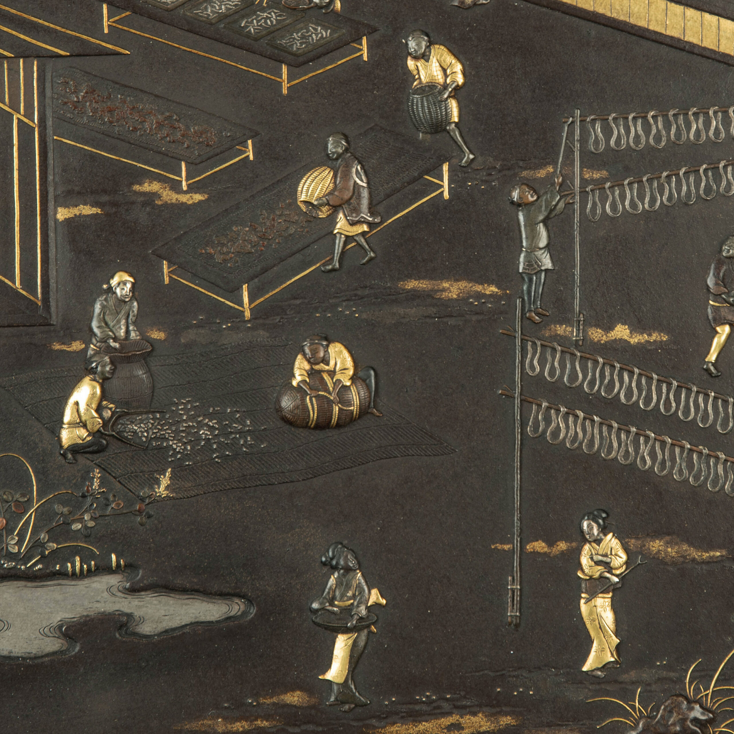 Fascinating Japanese Iron Panel - Komai Company of Kyoto | Steve Sly ...
