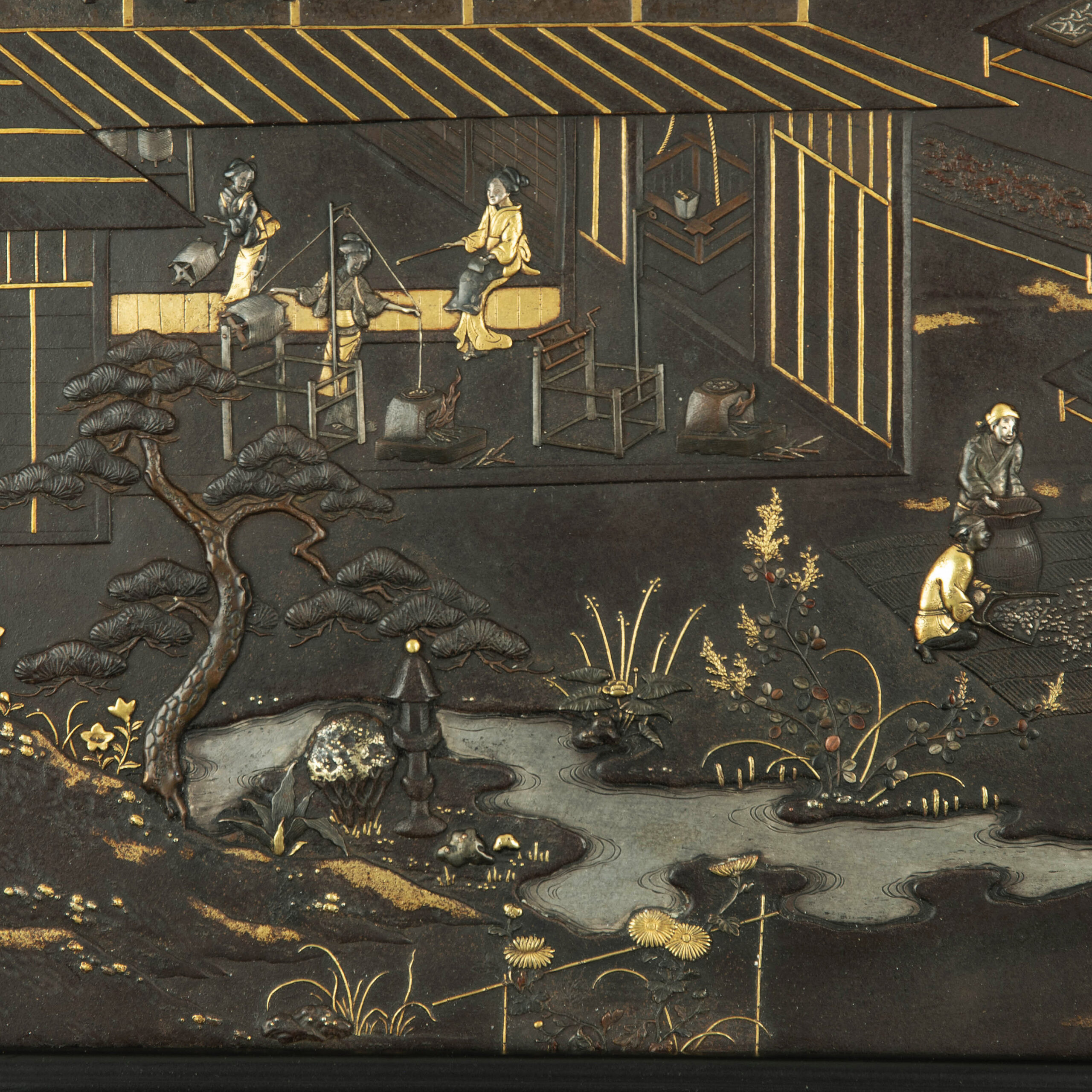 Fascinating Japanese Iron Panel - Komai Company of Kyoto | Steve Sly ...
