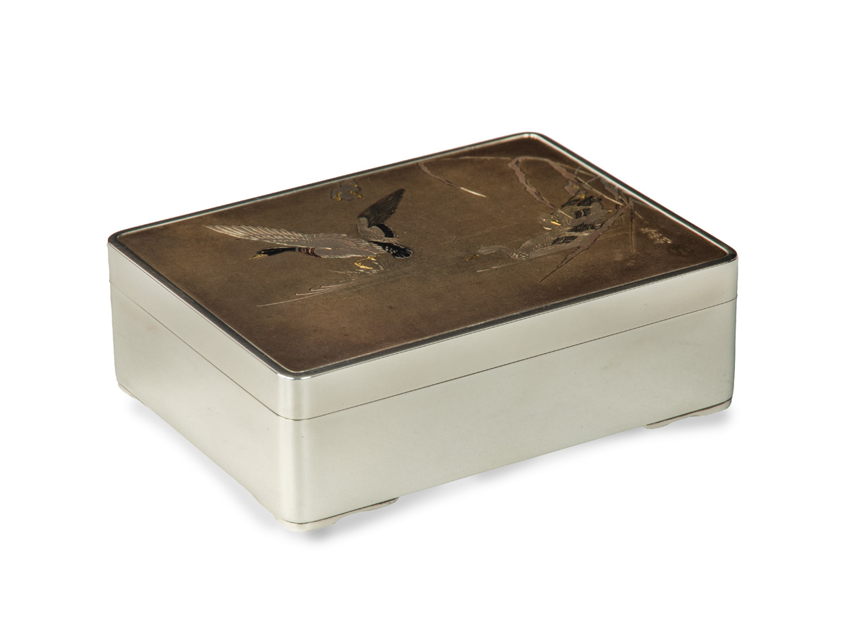 Charming Japanese Pure Silver and Mixed Metal Table Box | Steve Sly ...