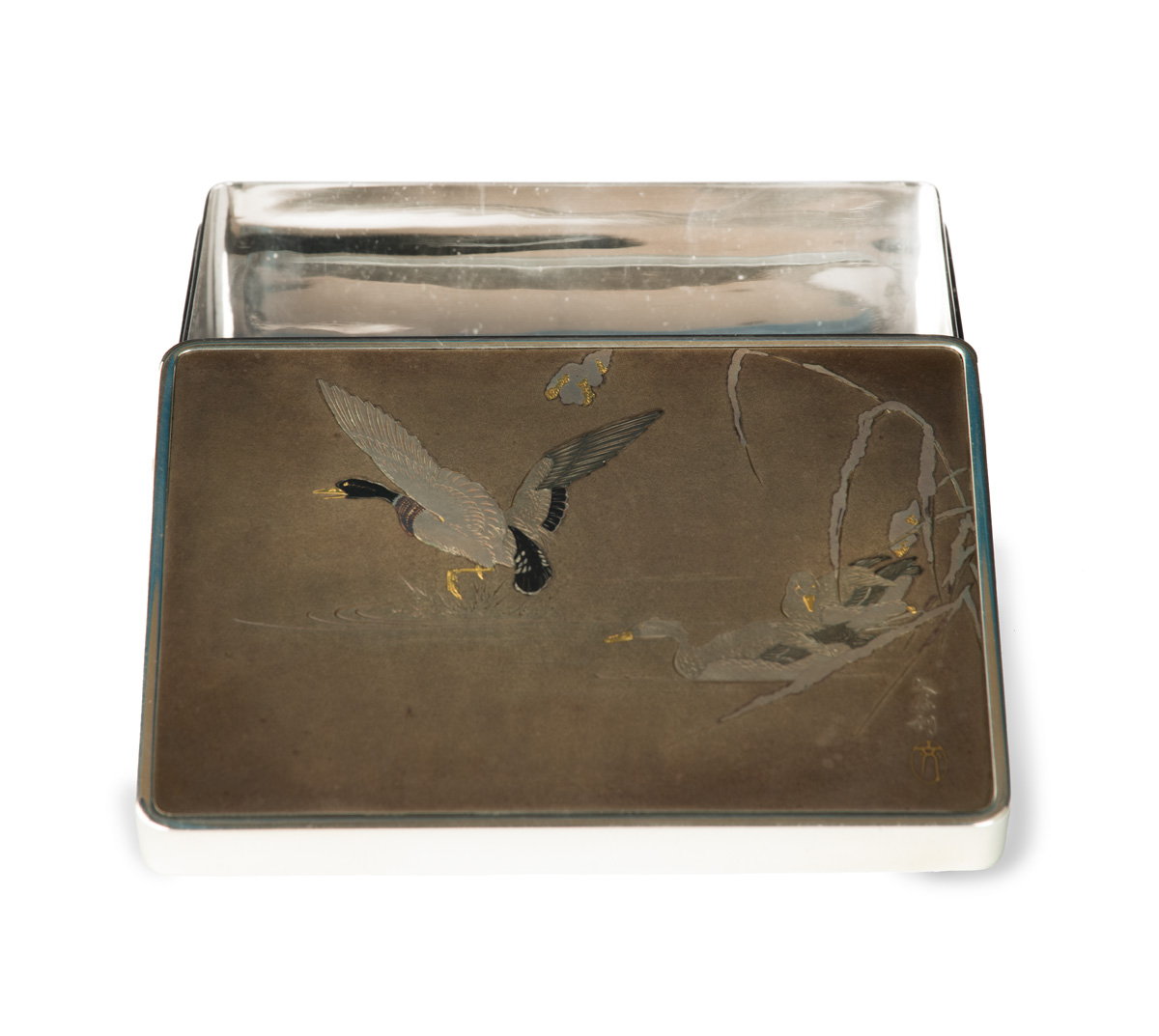 Charming Japanese Pure Silver and Mixed Metal Table Box | Steve Sly ...