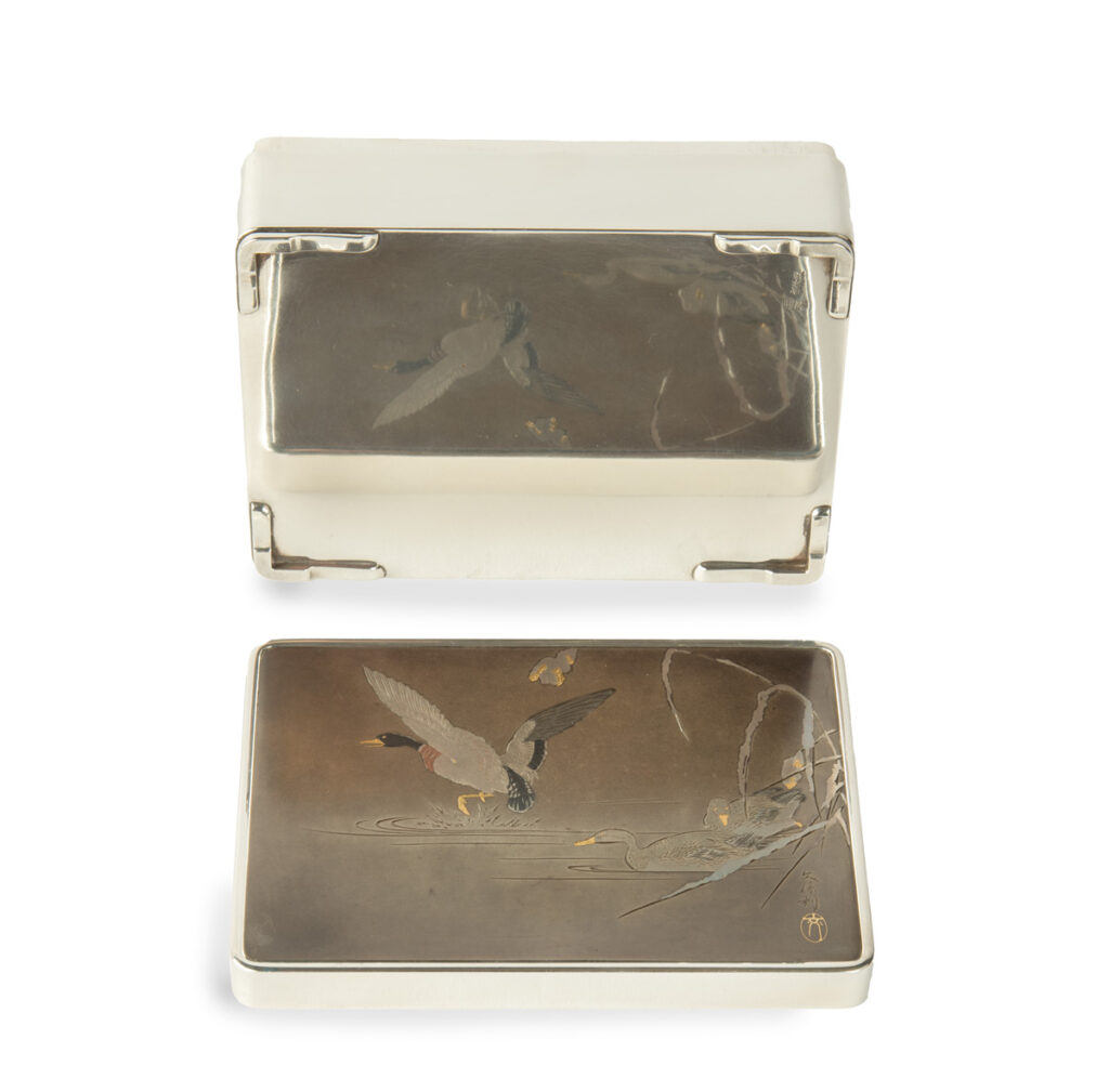 Charming Japanese Pure Silver and Mixed Metal Table Box | Steve Sly ...
