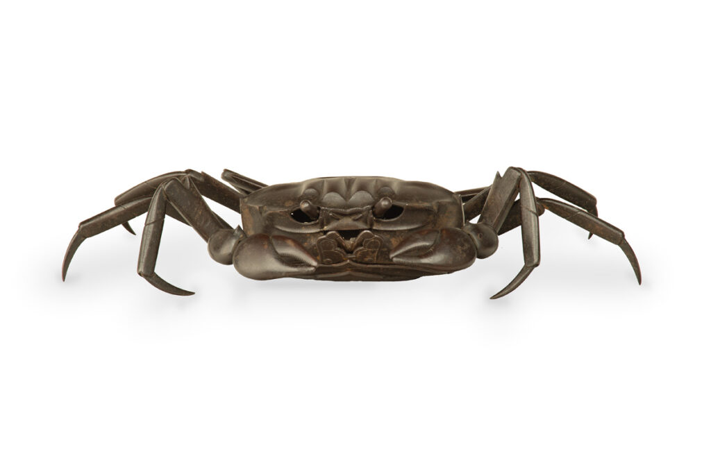 Large Japanese Iron Articulated Crab ( Jizai) - Myochin Muneyoshi ...